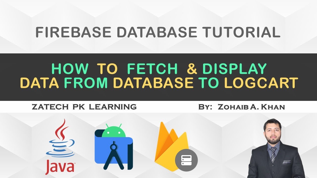 How to Fetch and Display Data From Real-Time Database to LOG CART - YouTube