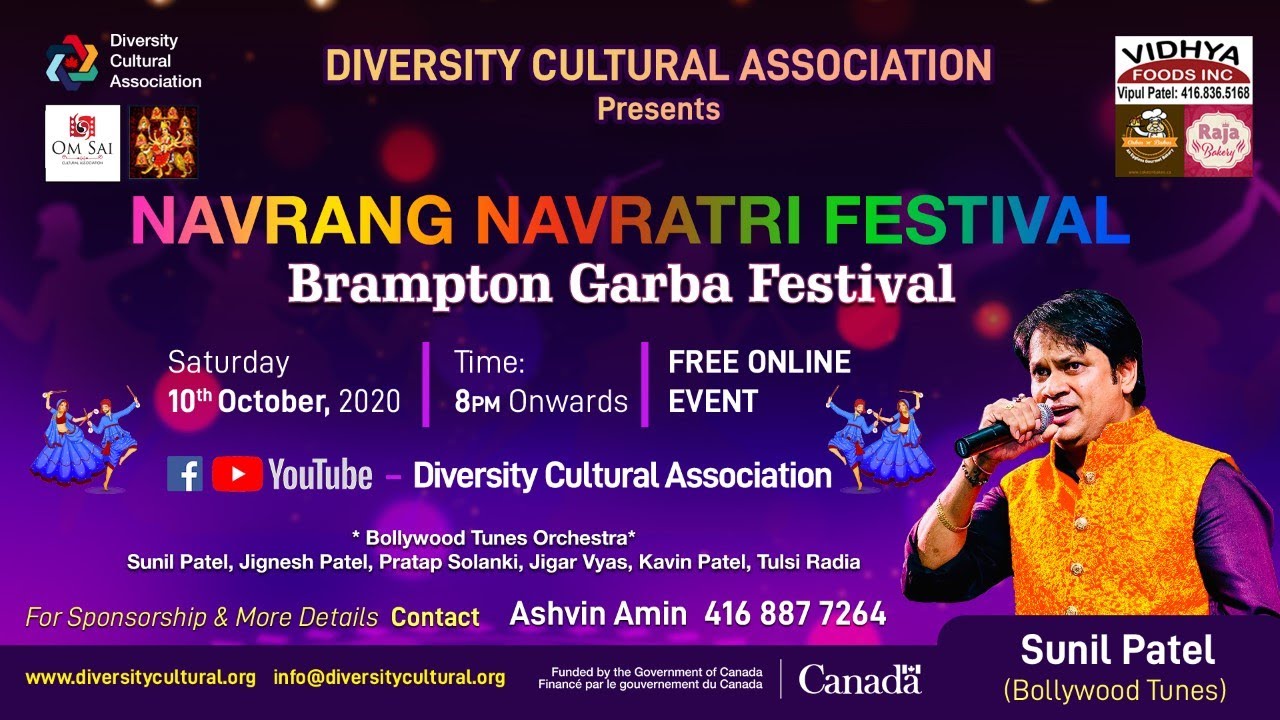 Navrang Navratri Festival Canada 2020, Diversity Cultural Association ...