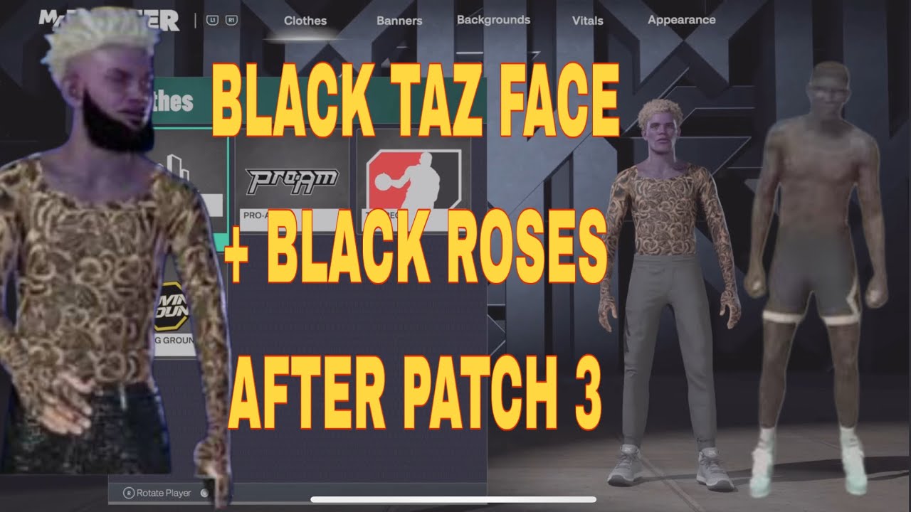 *NEW* BLACK TAZ W/ BLACK ROSES GLITCH IN NBA 2K26 AFTER PATCH! WORKING ...
