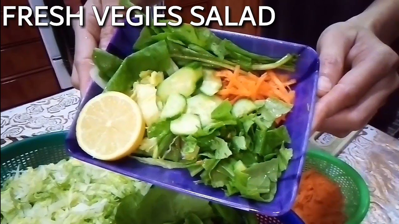 Fresh & healthy vegetables salad ||ofw saudi||Midnyt Master Blue - YouTube