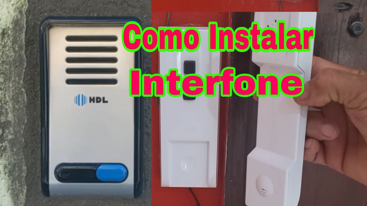 COMO INSTALAR INTERFONE - YouTube