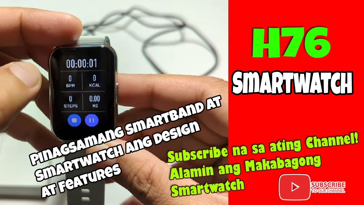 H76 Smartwatch - Pinagsamang Smartband at Smartwatch ang Design at ...