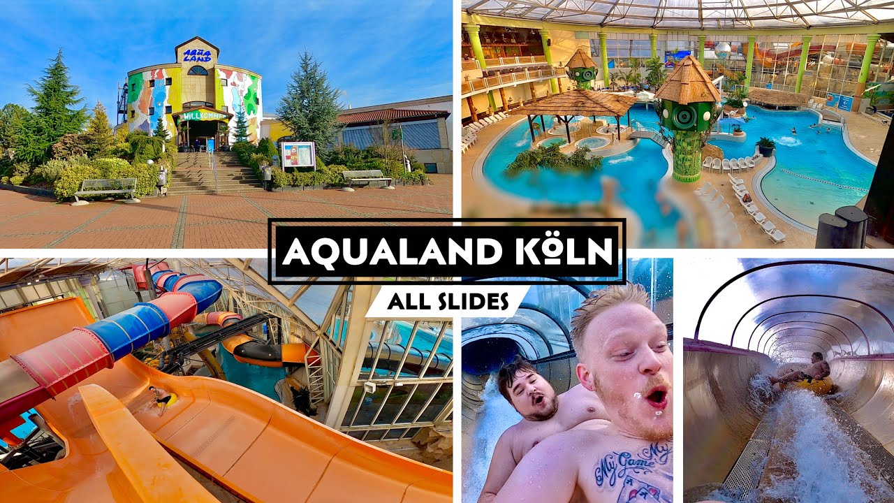 Aqualand Köln | Alle Rutschen - YouTube