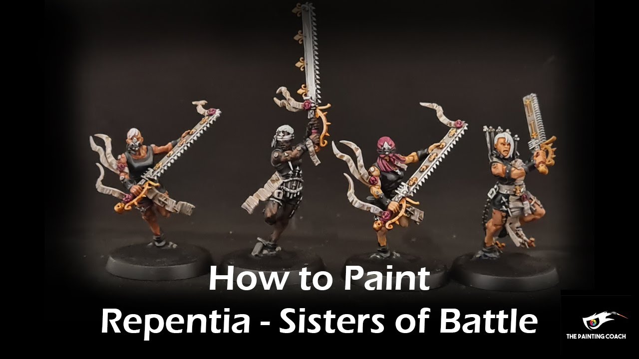 How to Paint Sisters of Battle Repentia - YouTube