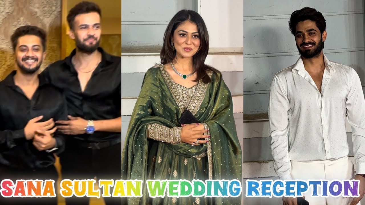 Falaq Naaz with Arbaz Patel & Team 07 Arrives for Sana Sultan Wedding ...