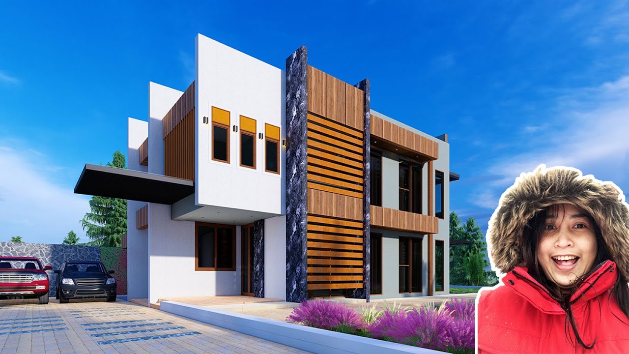 HOUSE DESIGN PLAN 7x17m 5 Bedroom FULL PLAN - YouTube