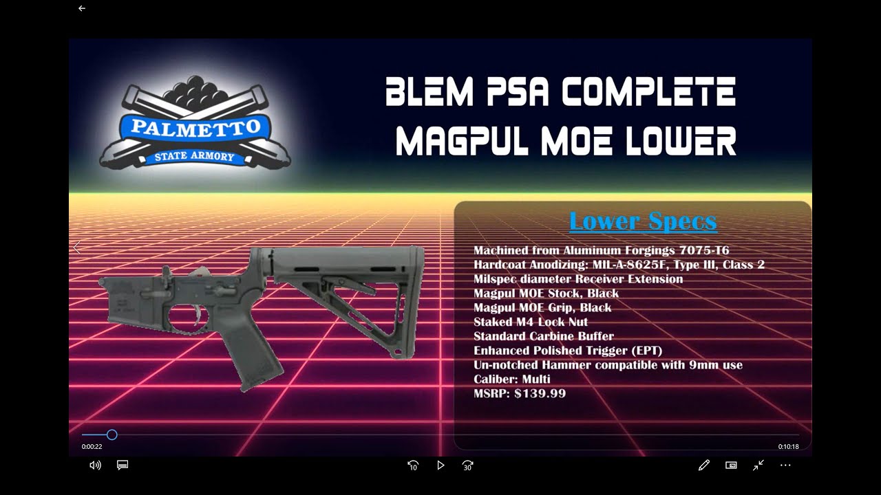 BLEM PSA Magpul MOE EPT Lower Unboxing and Review - YouTube
