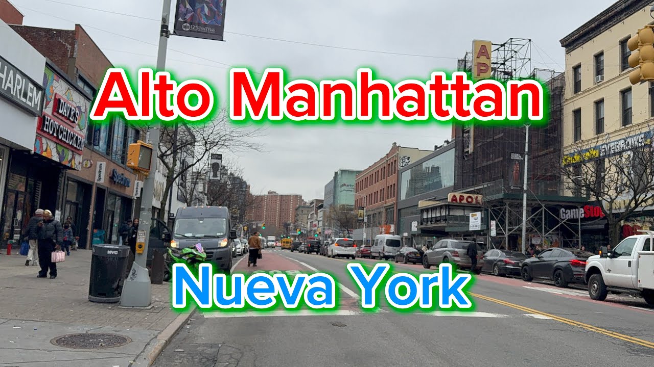 Viajando en el subterráneo Line de Tren D 125 St Nicholas Alto ...