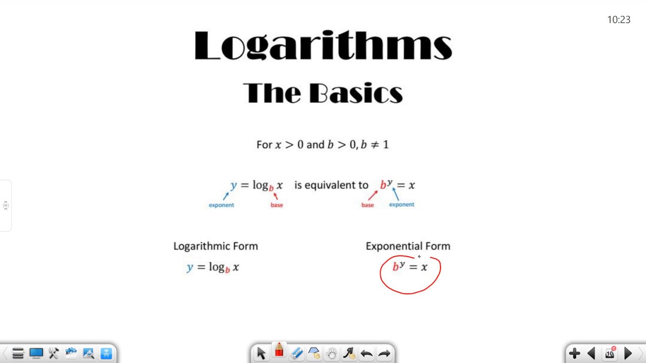Logarithms The Basics - YouTube