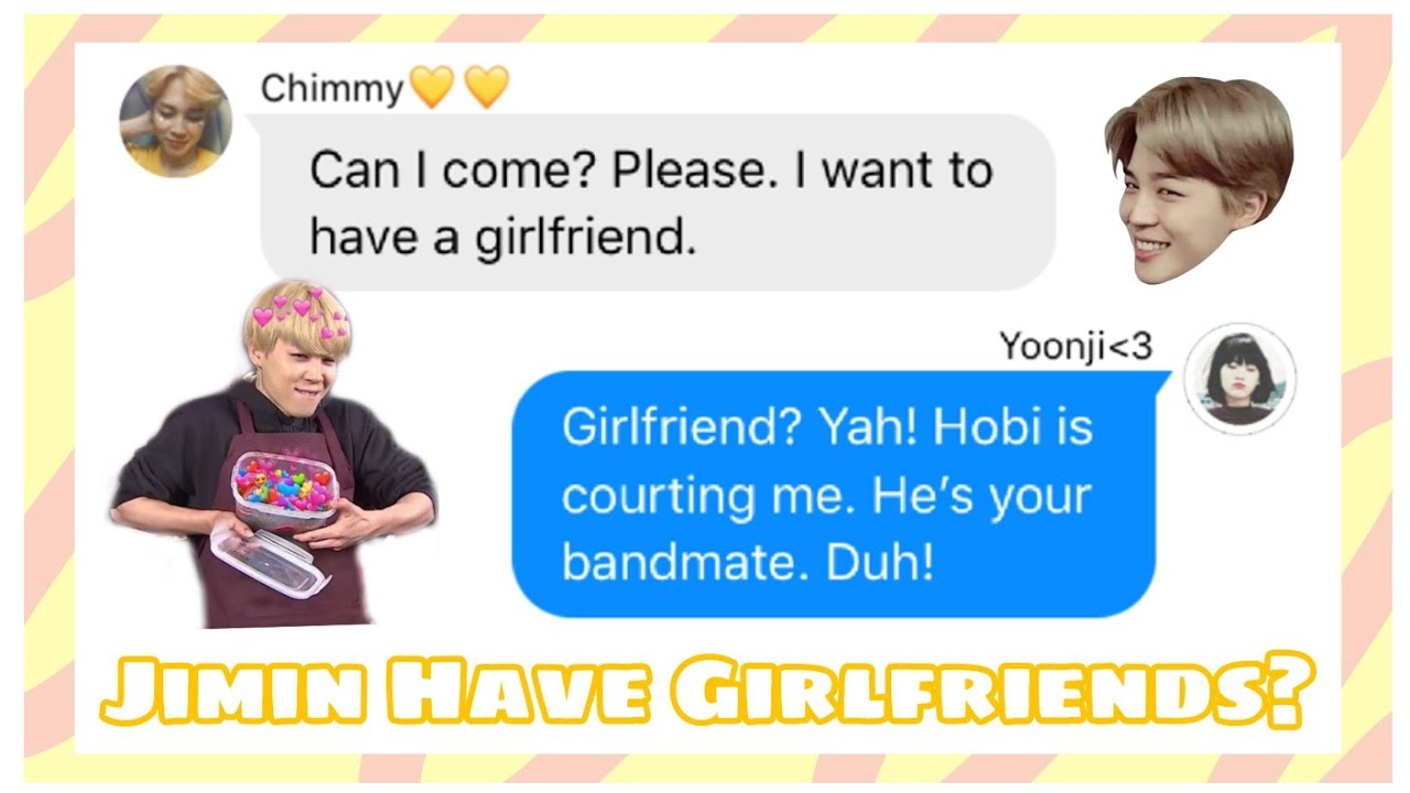 bTs TeXtS// Jimin Have Grilfriends?👉💁‍♀️ - YouTube
