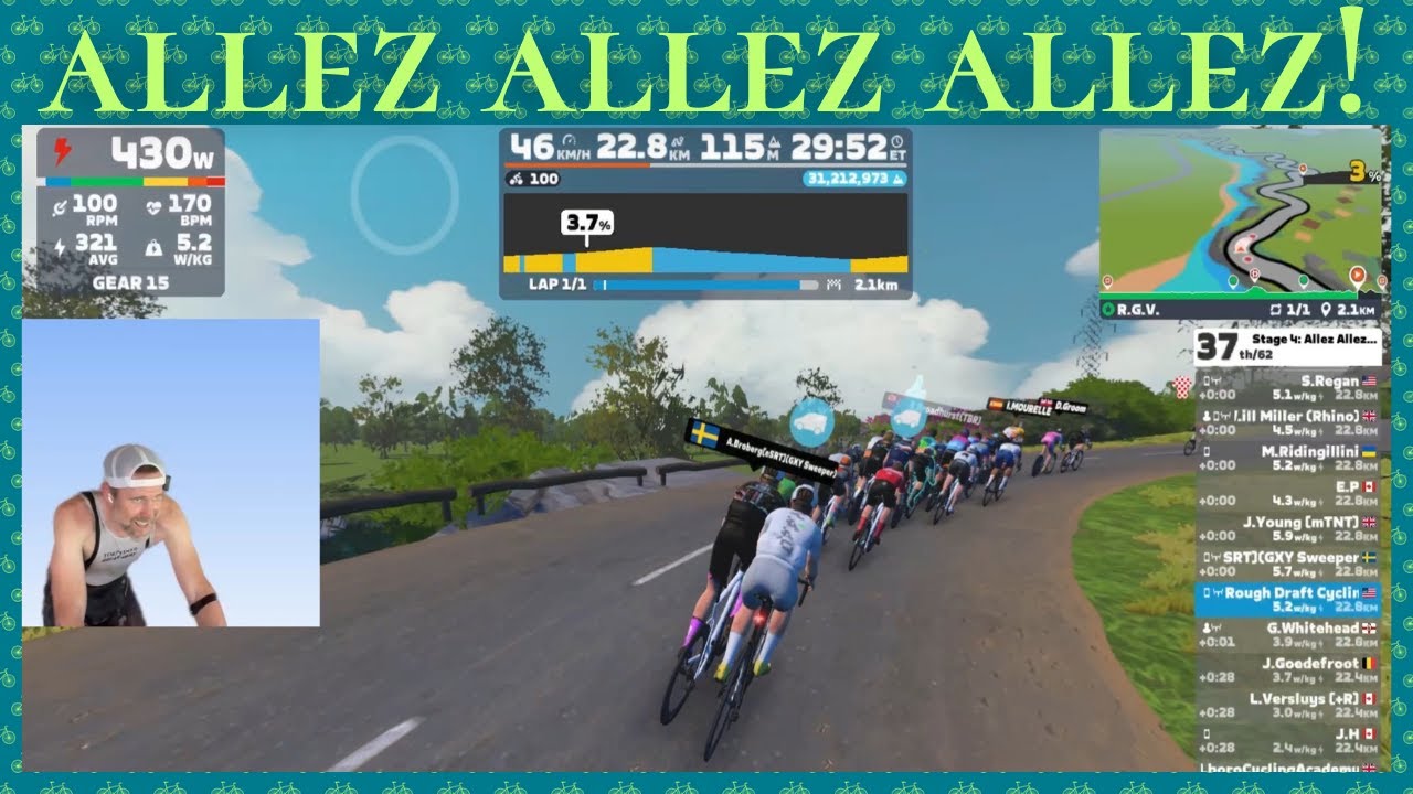 FAST ZWIFT RACE - Stage 4 Allez Allez Allez! R.G.V. (25 km) Advanced ...
