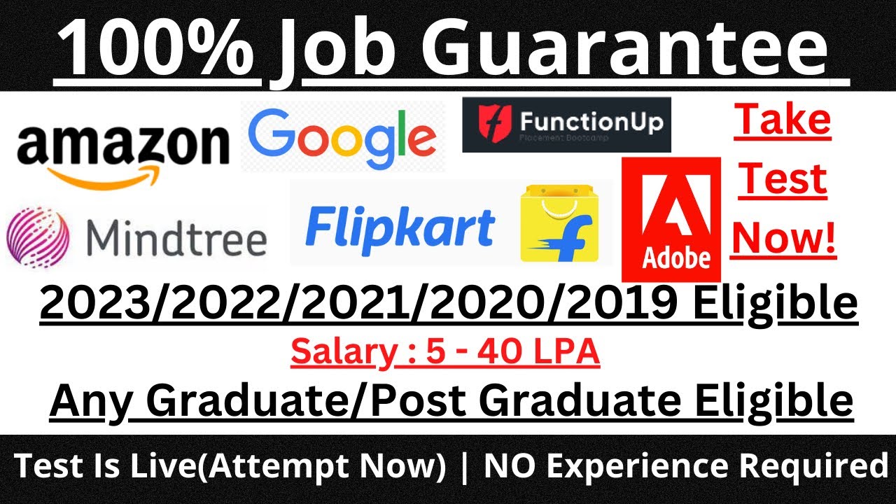 100% Job Guarantee | 2023,2022,2021,2020,2019 Eligible | Salary : 5 ...