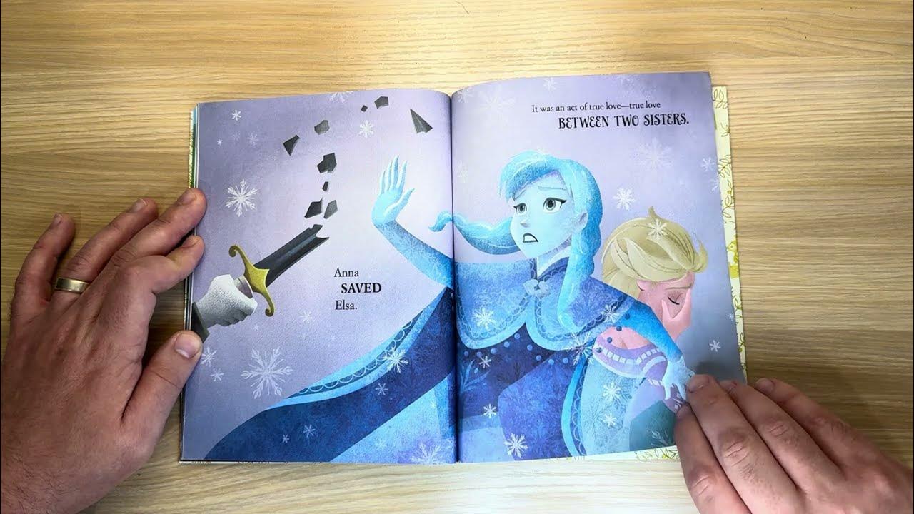 Frozen Little Golden Book - Disney Princesses (Elsa and Anna) - Read ...
