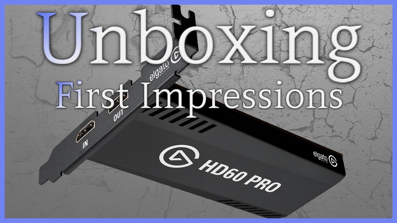 Elgato HD60 Pro Unboxing, Setup, & First Impressions - YouTube