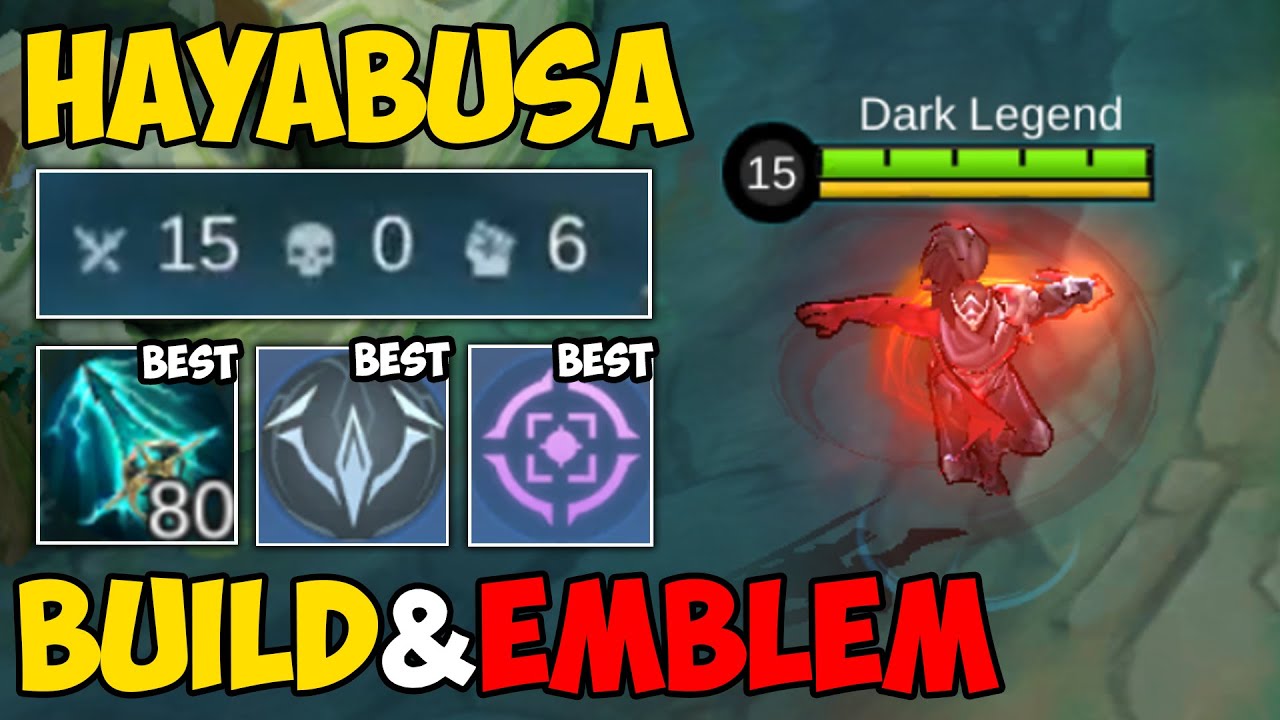 Hayabusa Build and Emblem Mobile Legends - YouTube