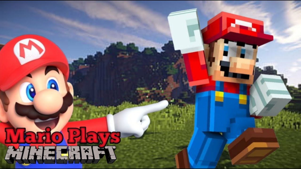 Mario Plays: Minecraft pt.3 (and blows up tnt's) - YouTube