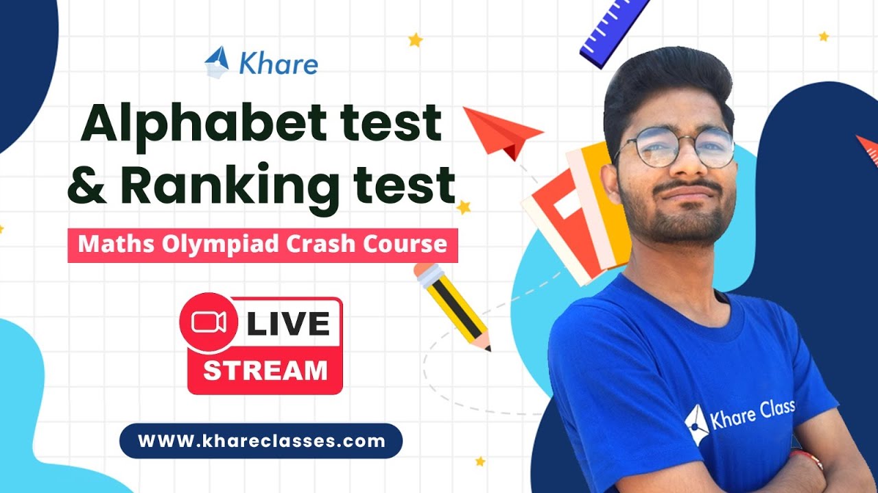 Alphabet test and Ranking test (basics) | Olympiad Crash Course - YouTube