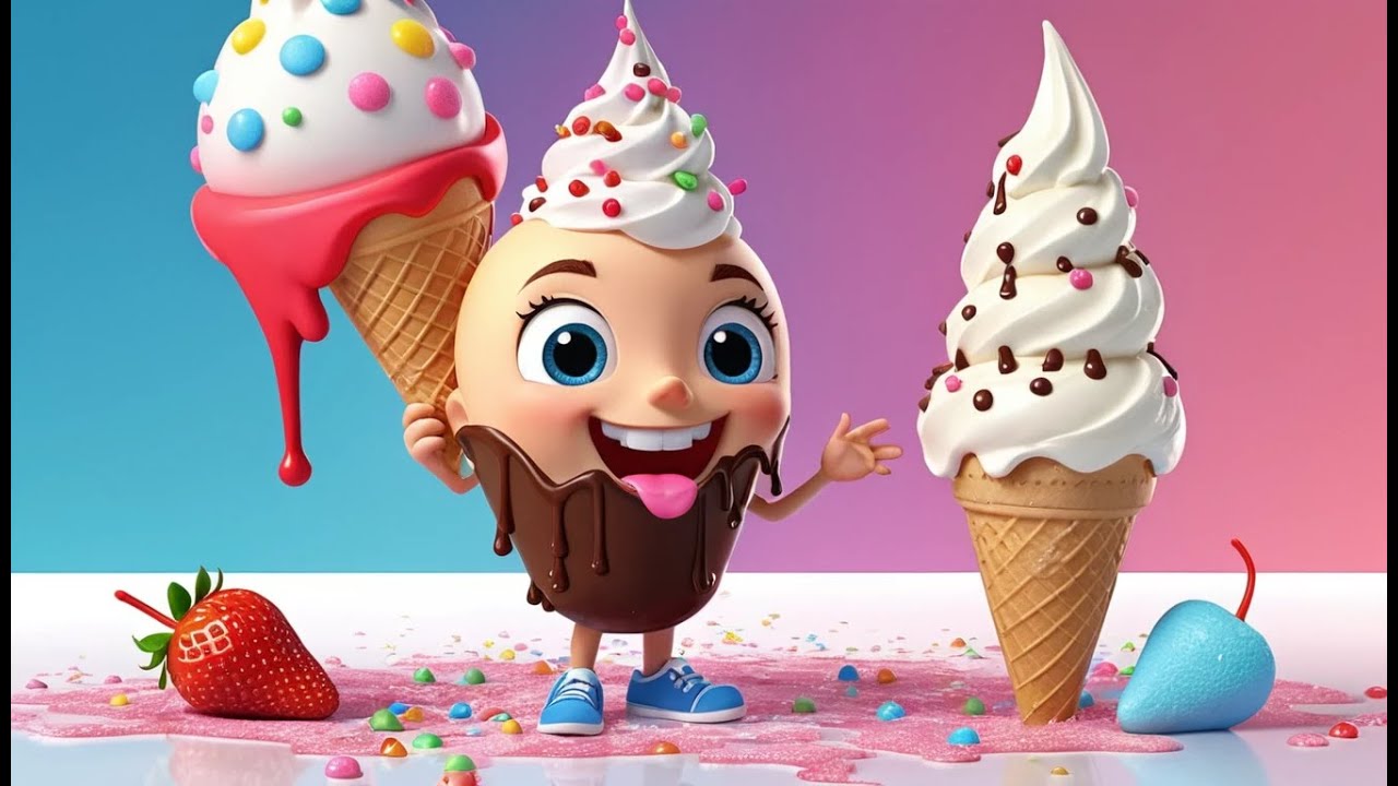 The Ice Cream Bridge Melts Away Rhyme Song | Popular Nursery Rhyme ...