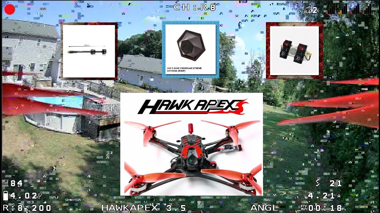 Emax Hawk Apex 3.5 TBS Tracer with HDZero Digital FPV (Antenna Upgrades ...