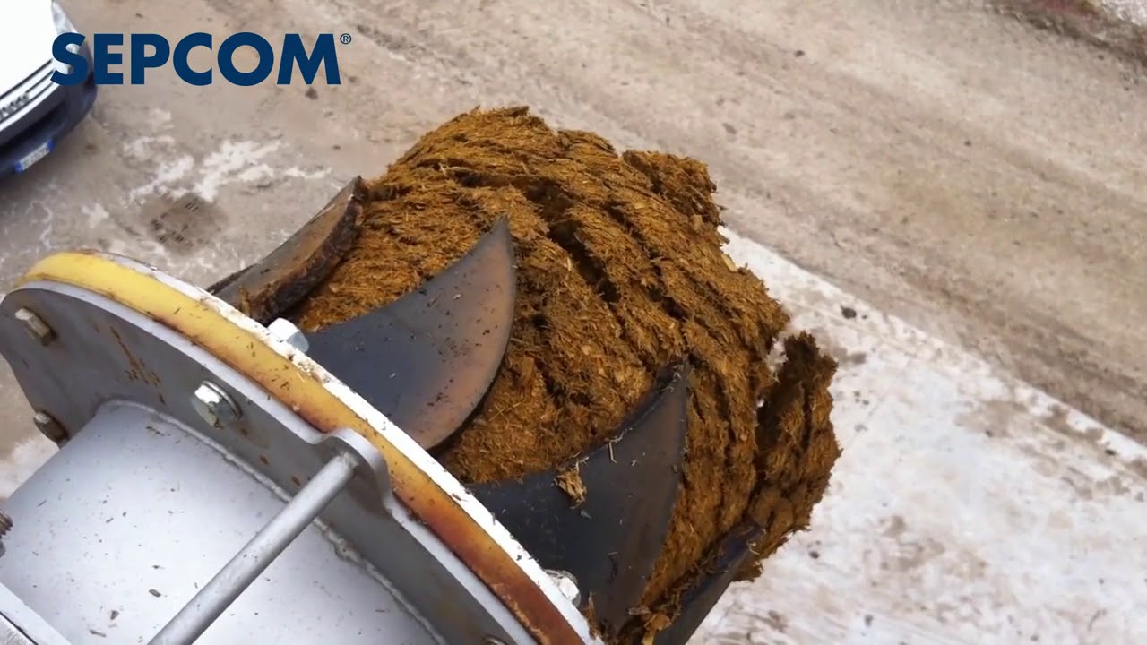 Solids Liquid Screw Press Separator - YouTube