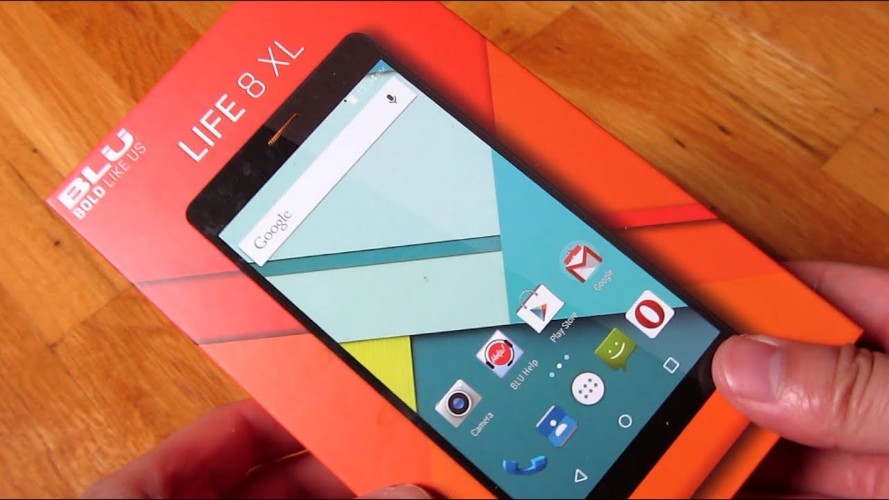 BLU Life 8 XL (2015) - Orange 5.5" Phone Unboxing - YouTube