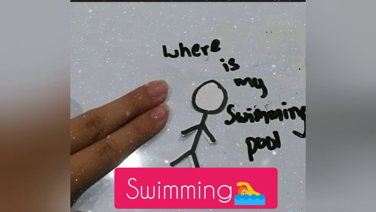Funny Stickman Swim-Stop motion - YouTube
