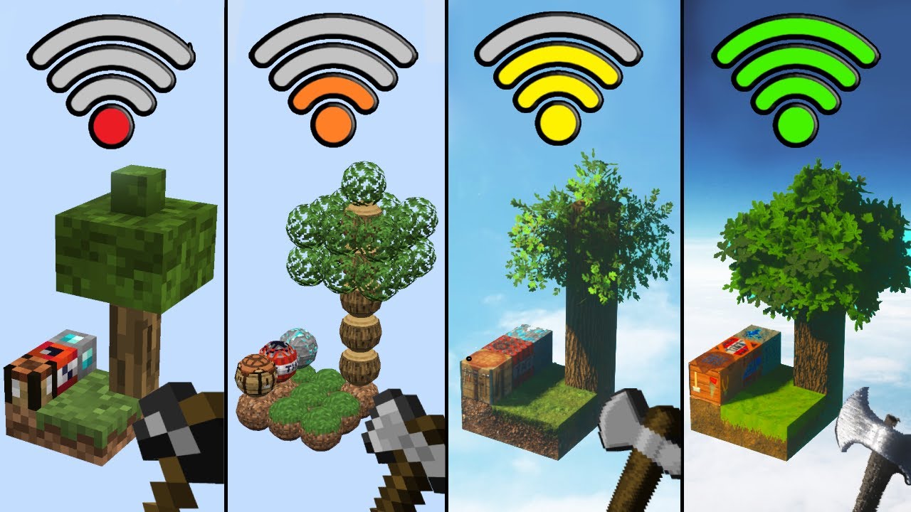 minecraft with different Wi-Fi - UNUSUAL compilation - YouTube