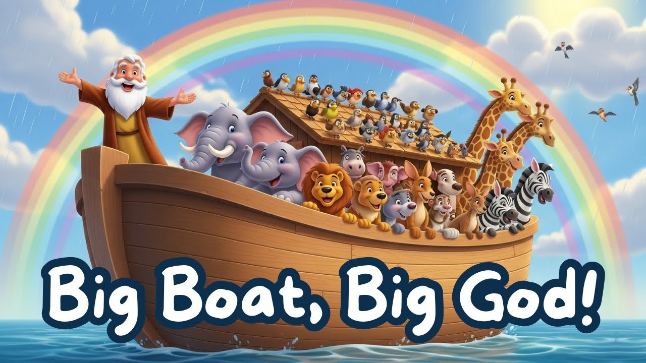 Big Boat, Big God! | Noah and The Ark | Bible Toddler Tunes - YouTube