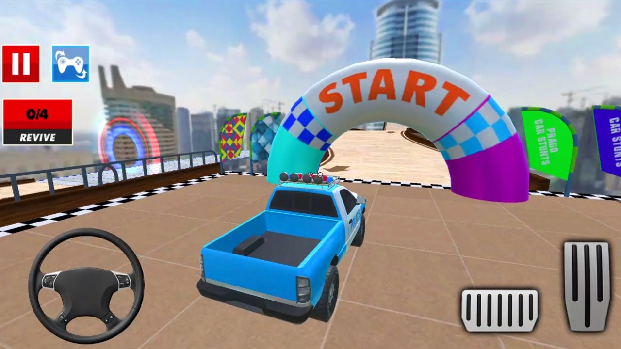 Police Car Stunt Racing Part 2 - Car Stunts Simulator - Android Car ...