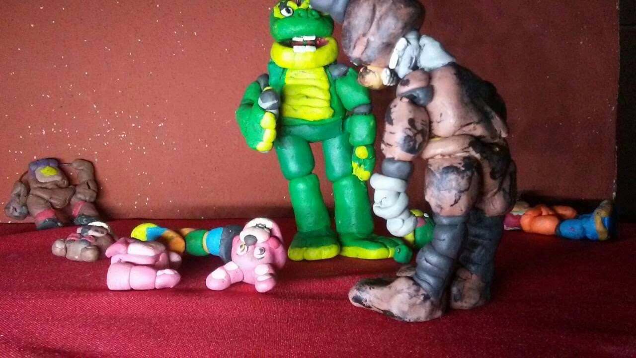 Ignited Freddy VS Happy Frog (stop motion de plastilina #2) - YouTube