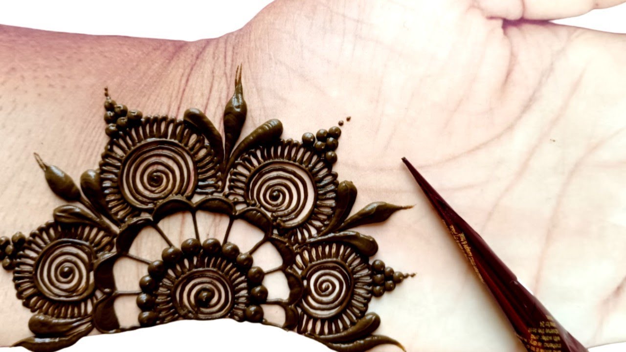 how to make front hand mehndi//Latest Mehndi Laga//How To Make Stylish ...