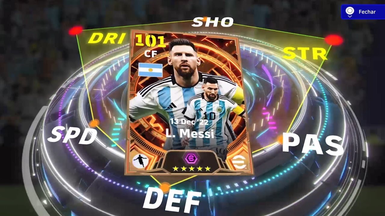 ESTREIA DO MESSI BIG TIME DA COPA 104 OVERALL! 92 de CONTATO FÍSICO ...