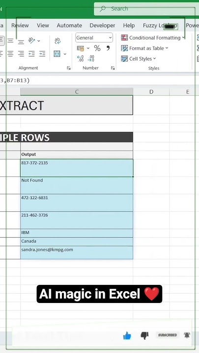 AI 🪄 Magic in Excel 📈 #spreadsheetmagic #excel #ai #exceltutorial - YouTube