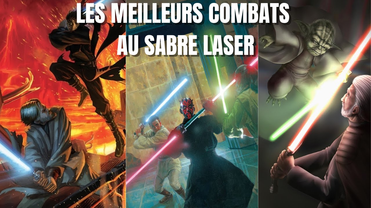 LES MEILLEURS COMBATS AU SABRE LASER - STAR WARS - YouTube