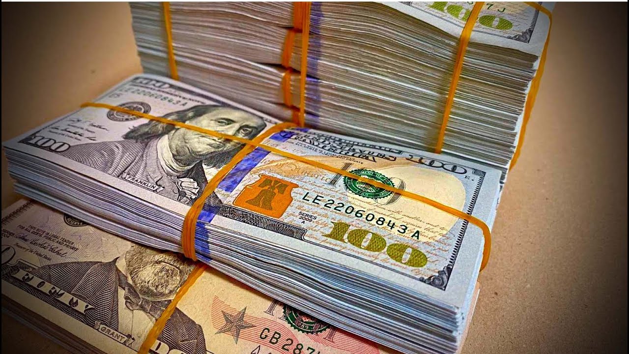 ASMR Money Manifestation | Playing and Counting $100,000 in Cash - YouTube