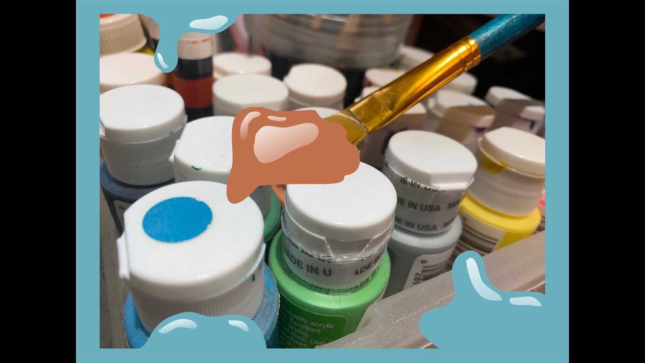 Painting on Paint Lids #1 - YouTube