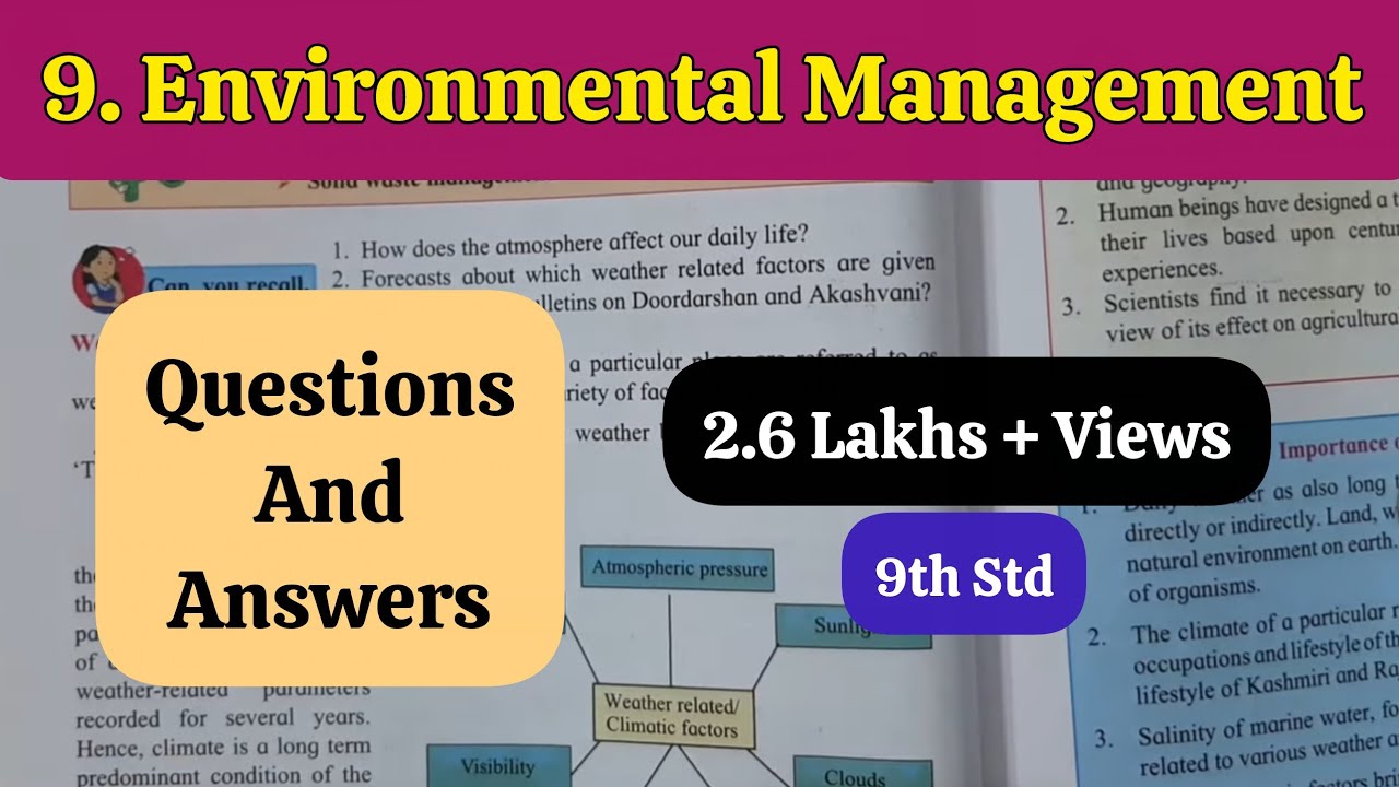 9th Std - Science - Chapter 9 Environmental Management questions ...
