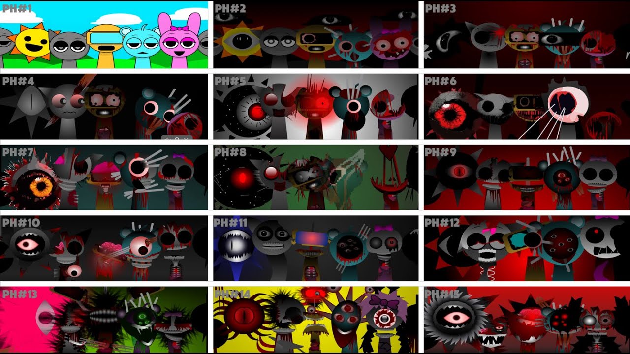 PHASE INCREDIBOX Mix all phases together! Mr.Sun x Gray x Garnold x Sky ...