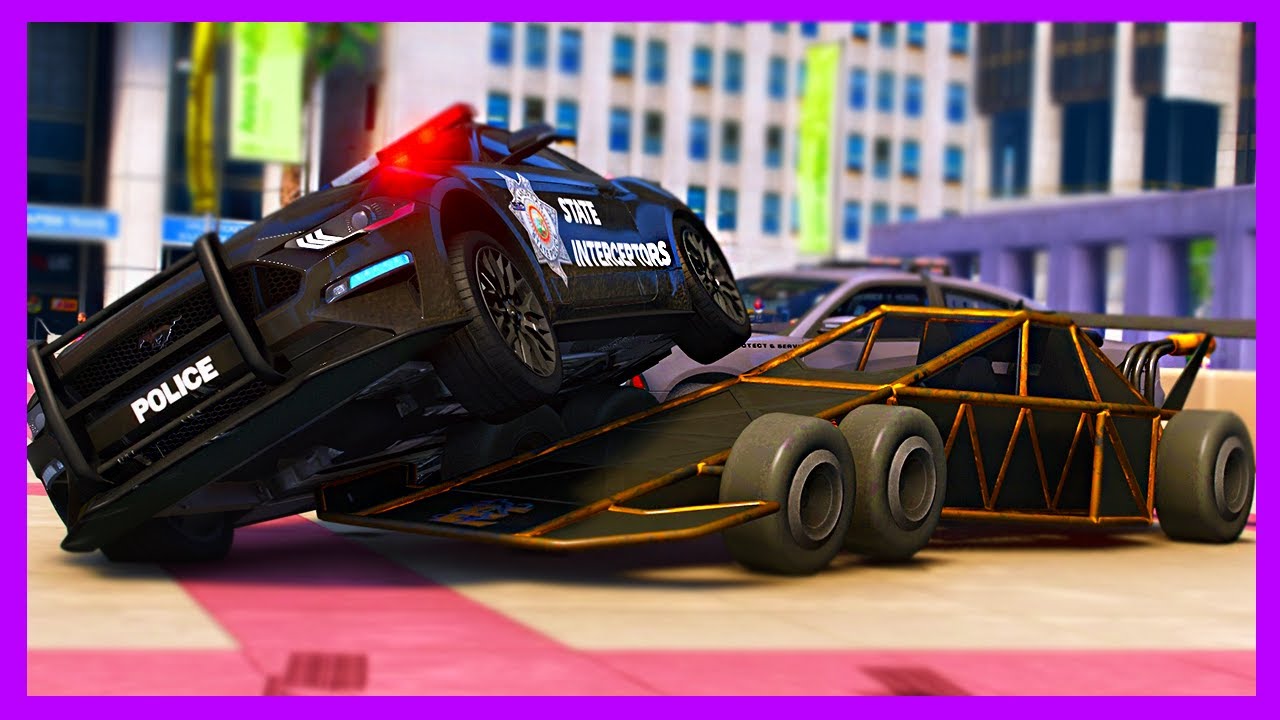 6 wheel FLIP CAR TROLLS COPS in GTA 5 RP - YouTube