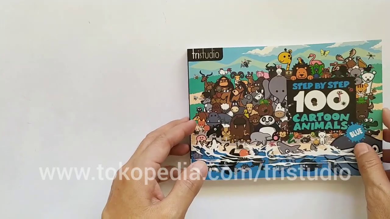 Buku Panduan Cara Menggambar STEP BY STEP 100 CARTOON: BLUE Edition ...