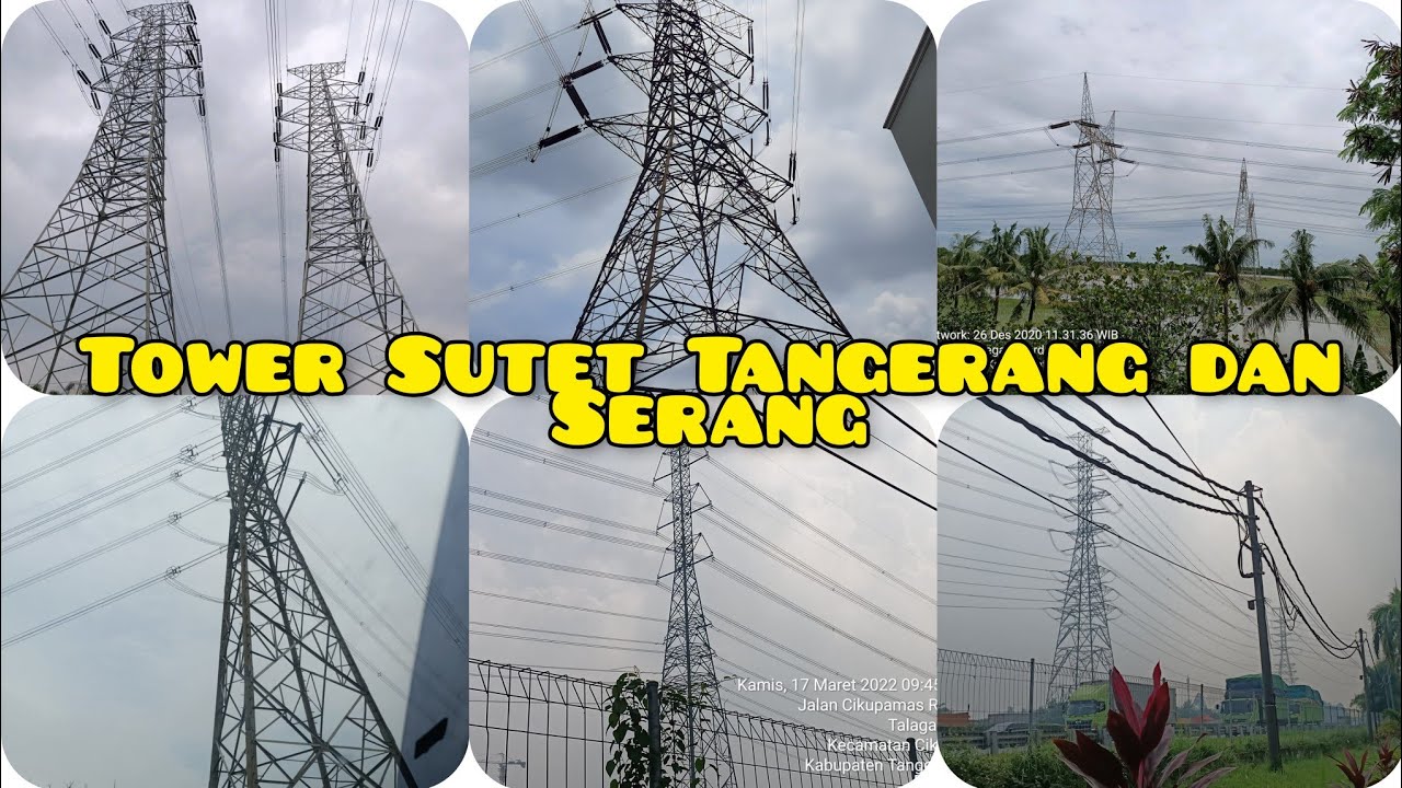 Tower Sutet daerah Tangerang Dan serang Banten | Powerlines in ...