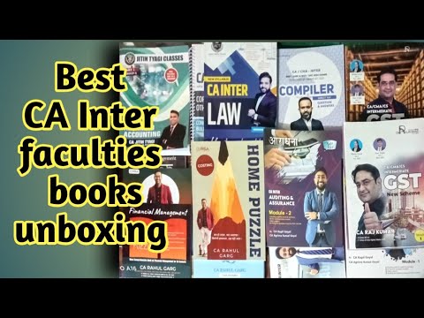 CA Inter both groups best faculties books unboxing|#unboxing#cainter ...
