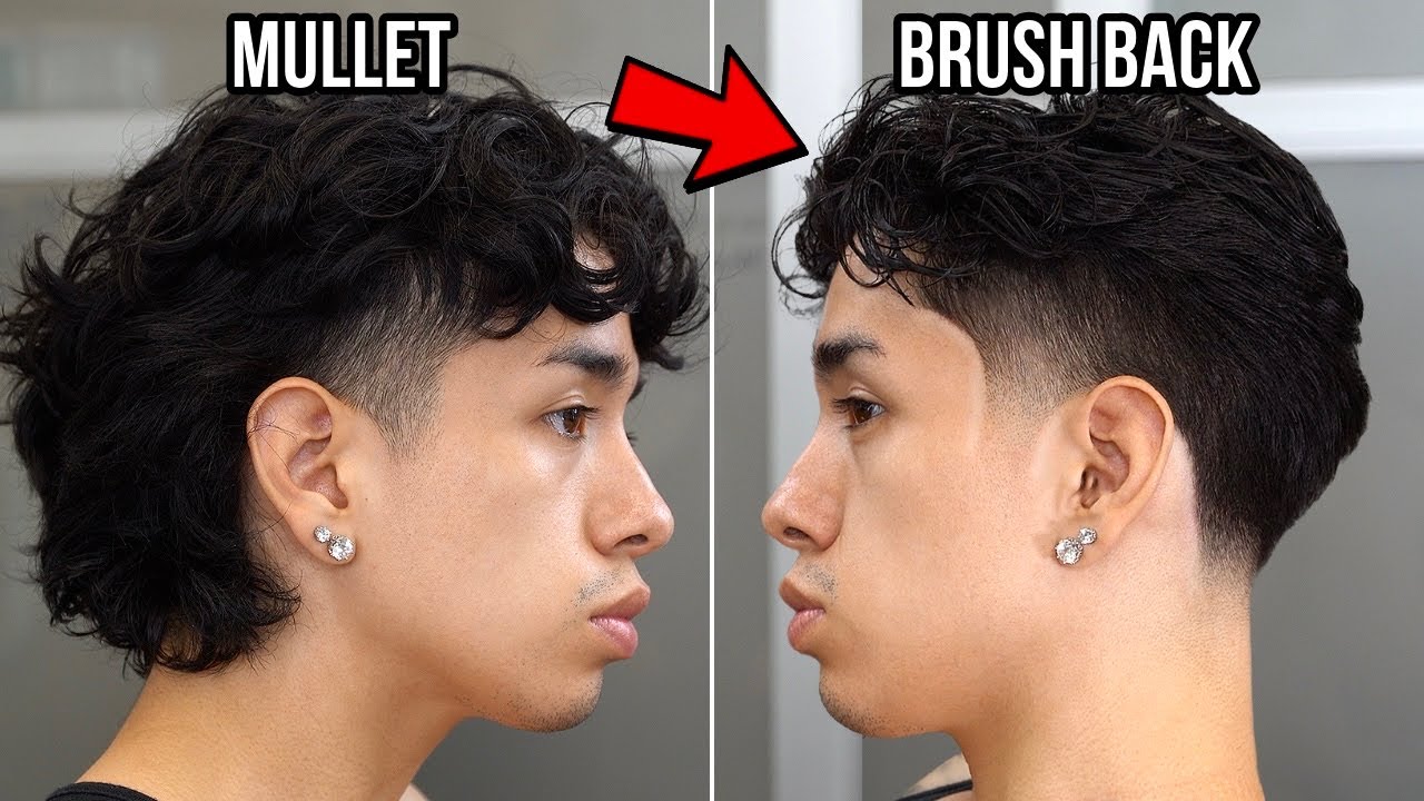How To Cut a Mullet into a Brushback | Step by Step Barber Tutorial ...