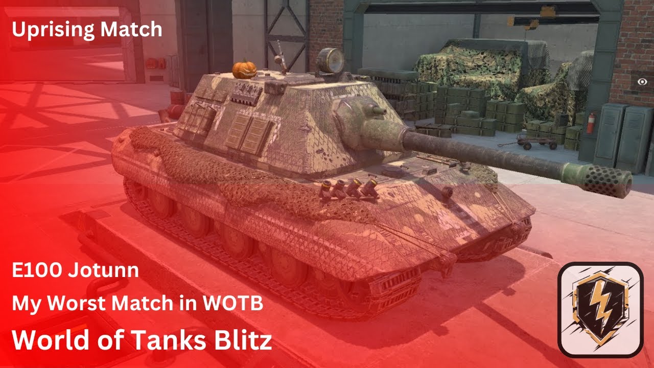 My Worst Match in WotB 😭😭😭| E100 Jotunn | Uprising Match | World of ...