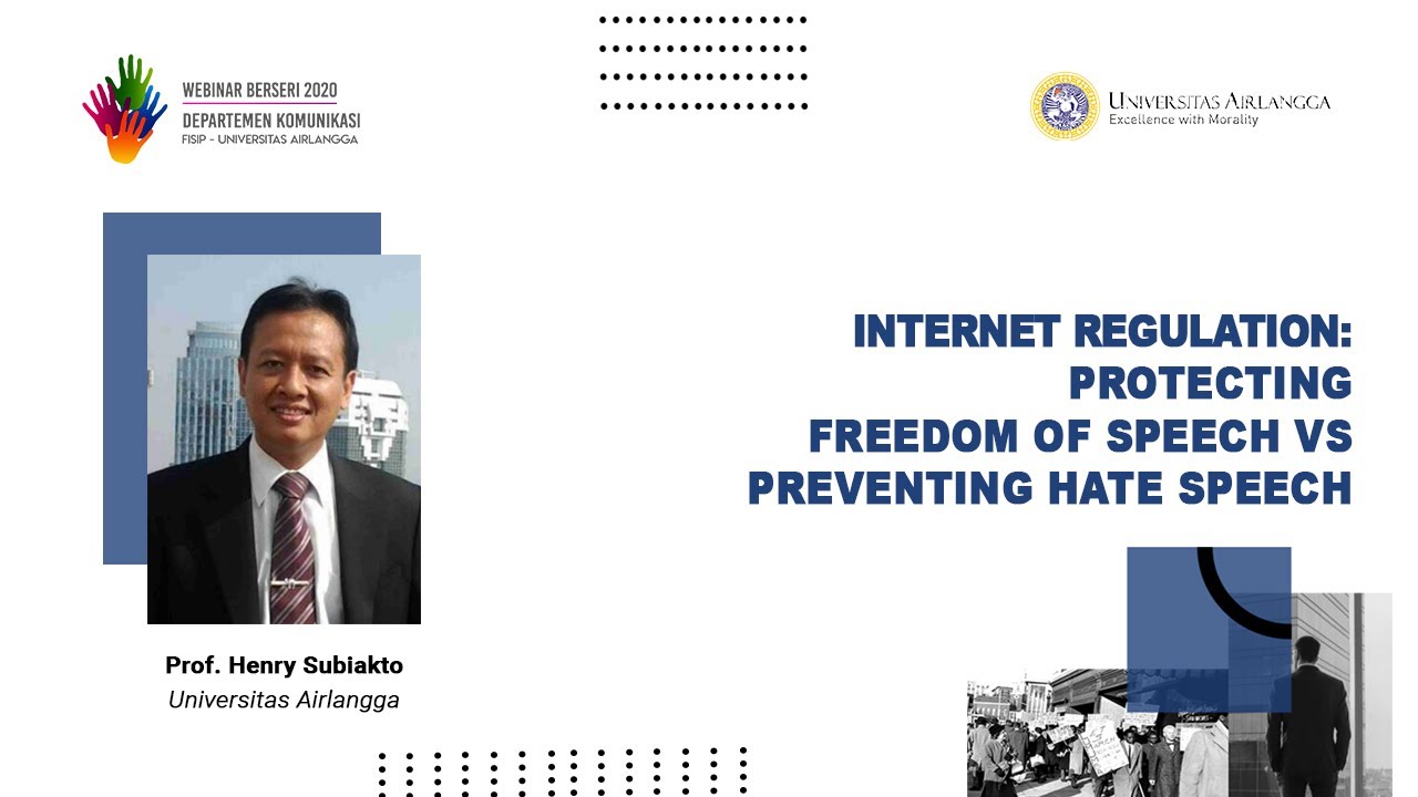 Internet Regulation : Prof. Henry Subiakto (Universitas Airlangga ...
