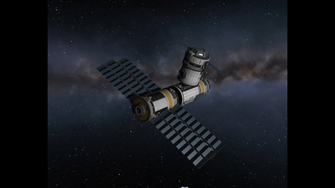 Building a space station in kerbal space program - YouTube