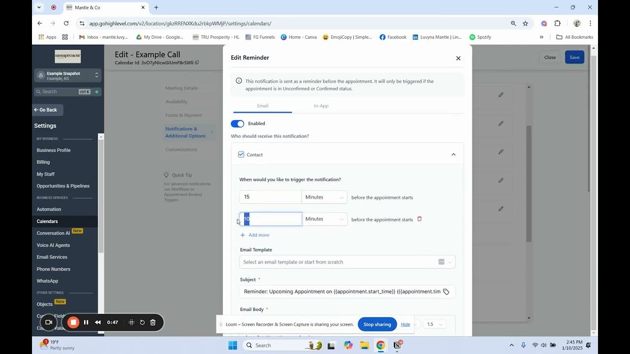 Adding Reminders for Your Go HighLevel Calendars - YouTube