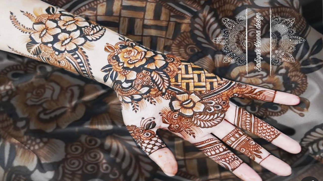 Very simple Rose Mehndi design for beginners | inspired by sadia Mehndi ...