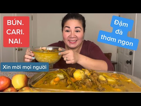 BÚN CARI NAI Thơm ngon dễ người việt cuộc sống ở Mỹ - YouTube