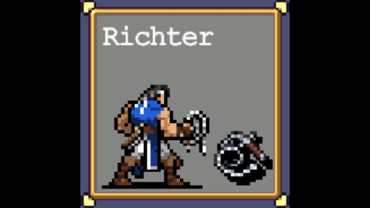 Richter all bosses run, Platinum Whip only + Ode to Castlevania ending ...